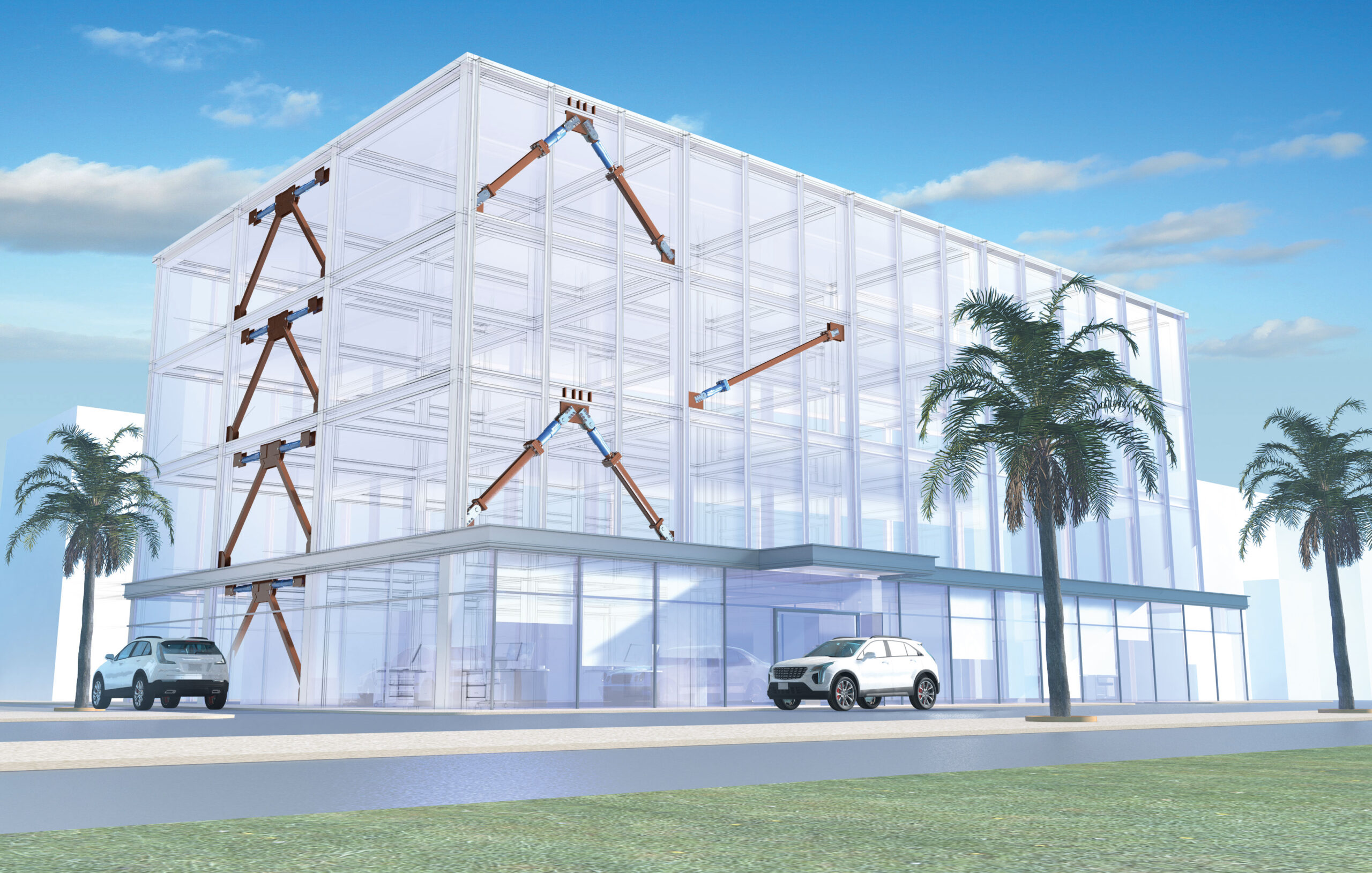 Taylor Damped Moment Frame™ | Taylor Devices, Inc.